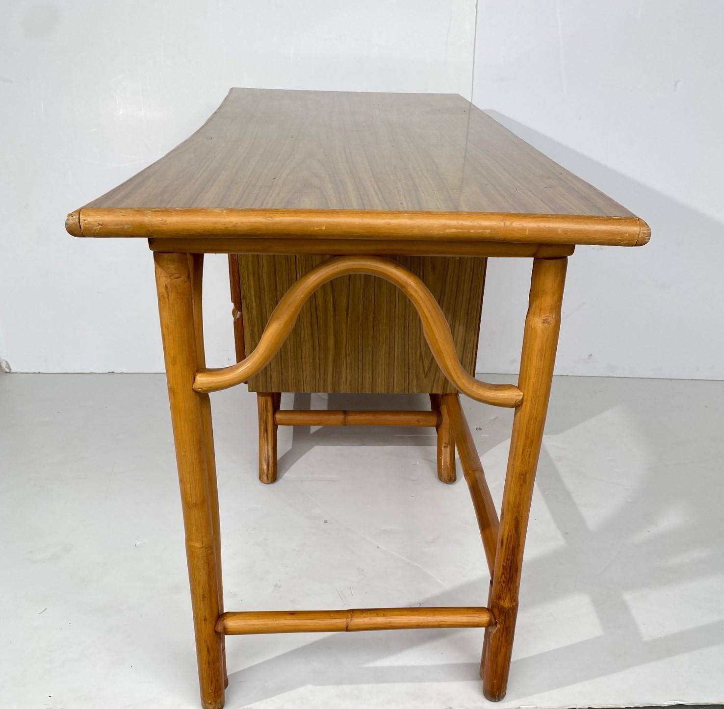 Bamboo Writing Desk For Sale at 1stDibs