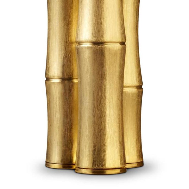 Bamboos Gold Set of 2 Bookends For Sale at 1stDibs