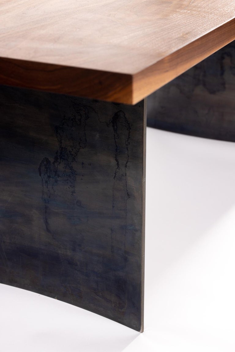 Ban Walnut and Steel Dining Table by Autonomous Furniture For Sale at ...