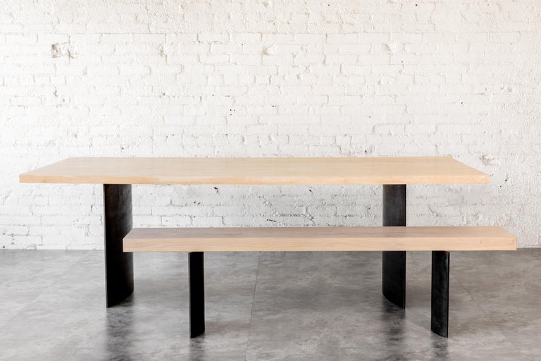 Ban Wood and Steel Dining Table by Autonomous Furniture For Sale at 1stDibs