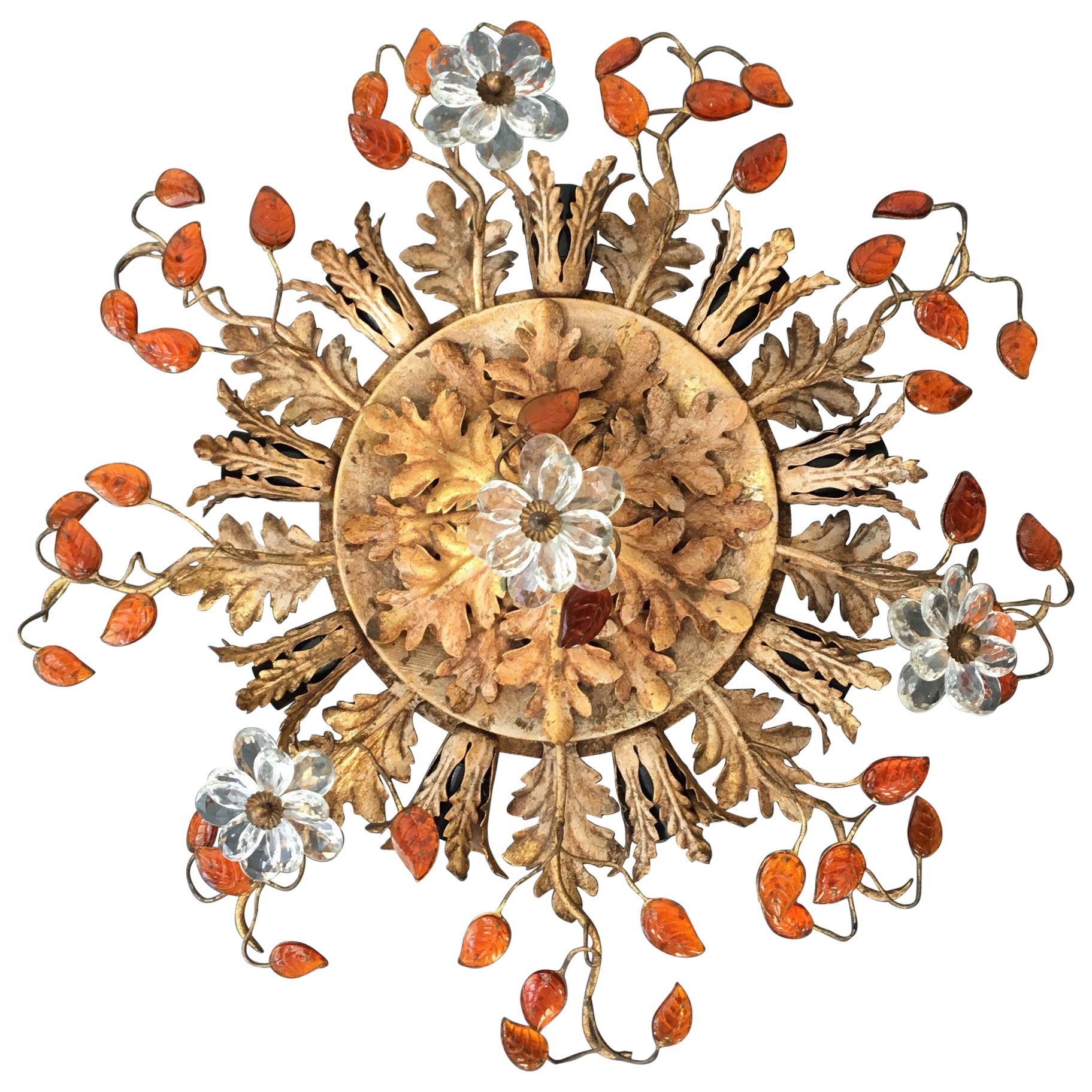 Banci Firenze Italian Florentine Ceiling Light at 1stDibs