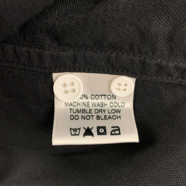 BAND OF OUTSIDERS Size L Black Cotton Button Down Long Sleeve Shirt For ...