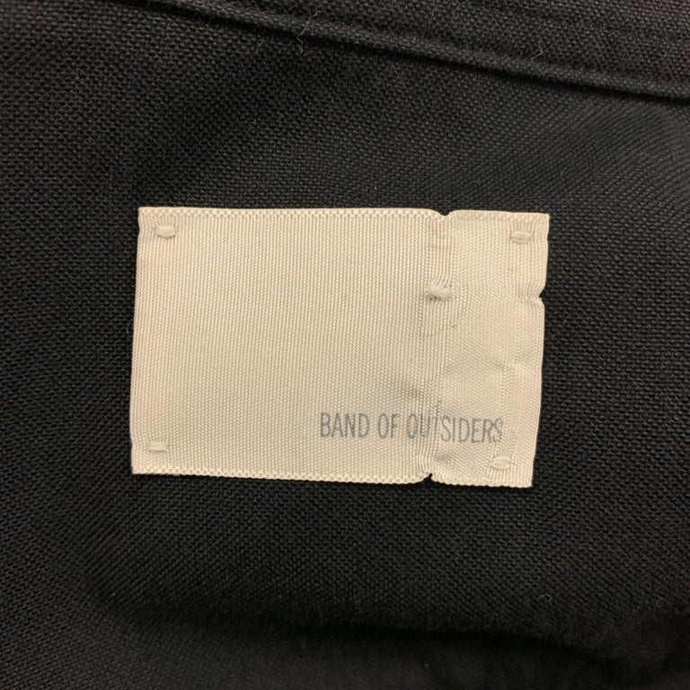 BAND OF OUTSIDERS Size L Black Cotton Button Down Long Sleeve Shirt For ...