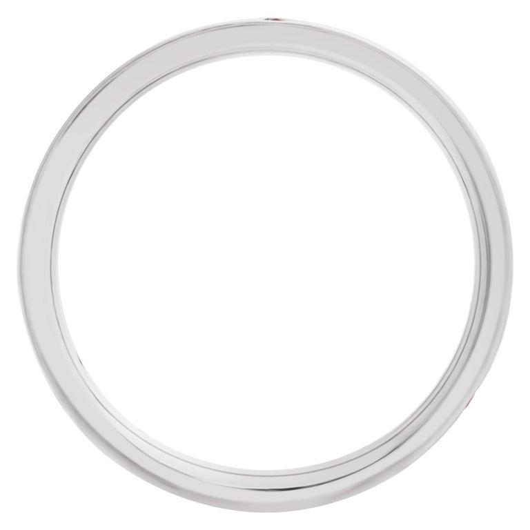 Band Ring with Rubbies in Platinum, Tiffany and Co. For Sale at 1stDibs