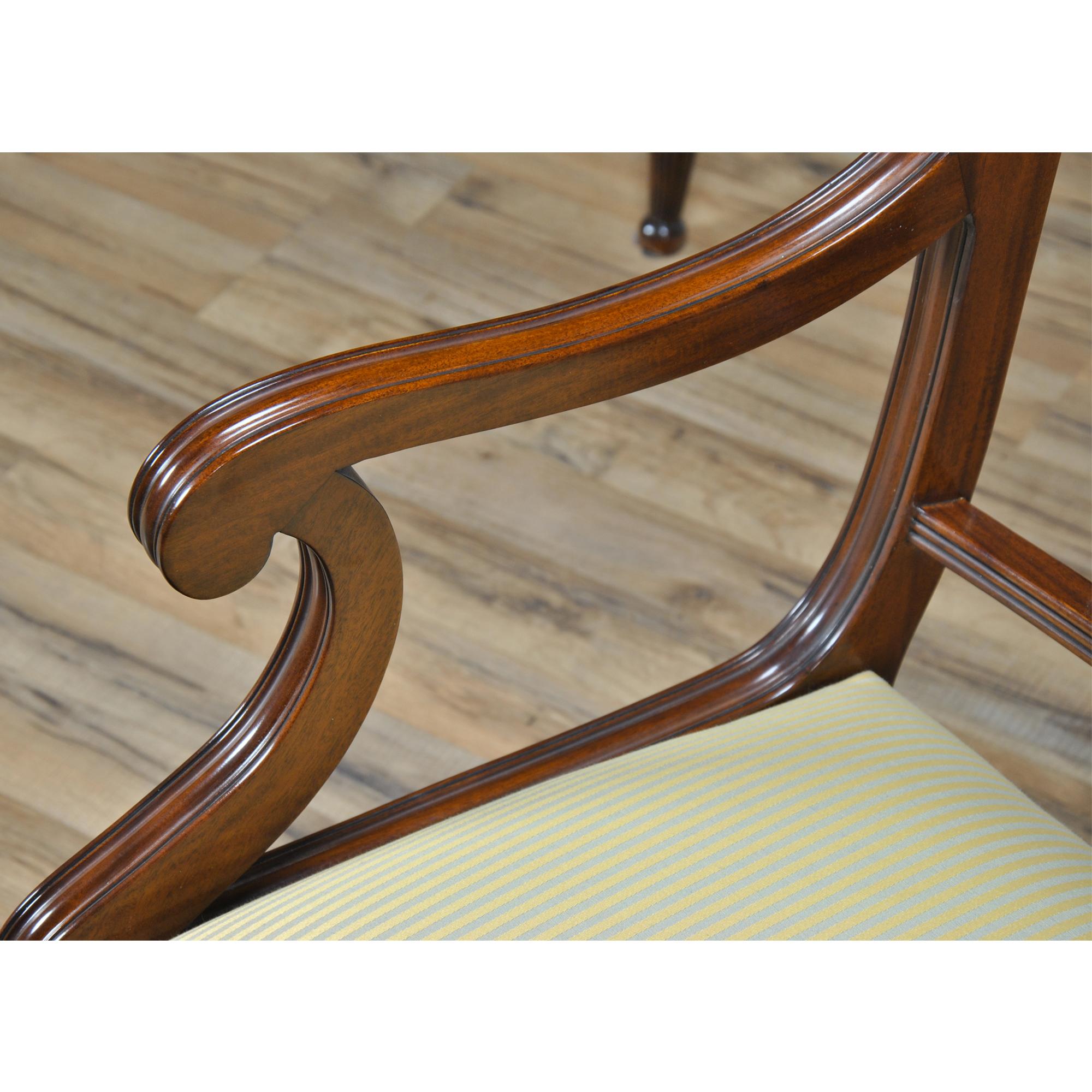 Banded Lyre Back Two Seat Chair For Sale at 1stDibs