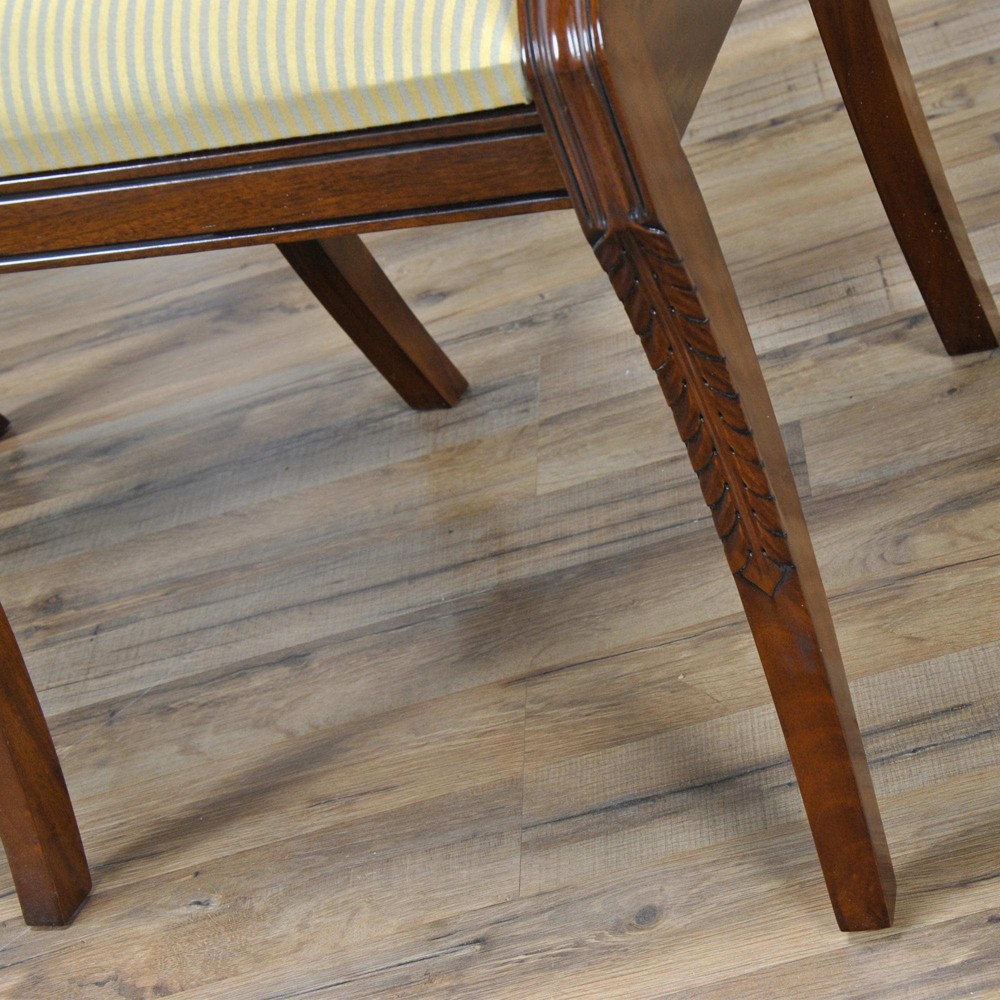 Banded Lyre Back Two Seat Chair For Sale at 1stDibs