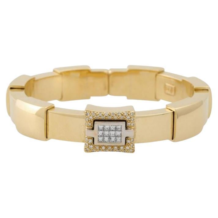 Bangle with Rubies and Princess Cut Diamonds, D4.02ct.T.W, Rubies 2 ...