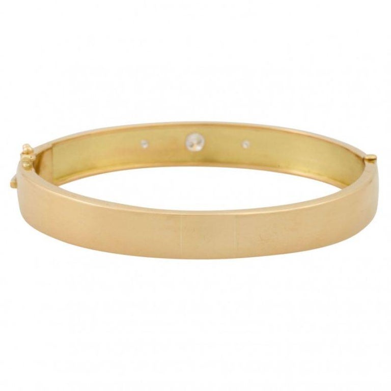 Bangle with 3 Diamonds For Sale at 1stDibs