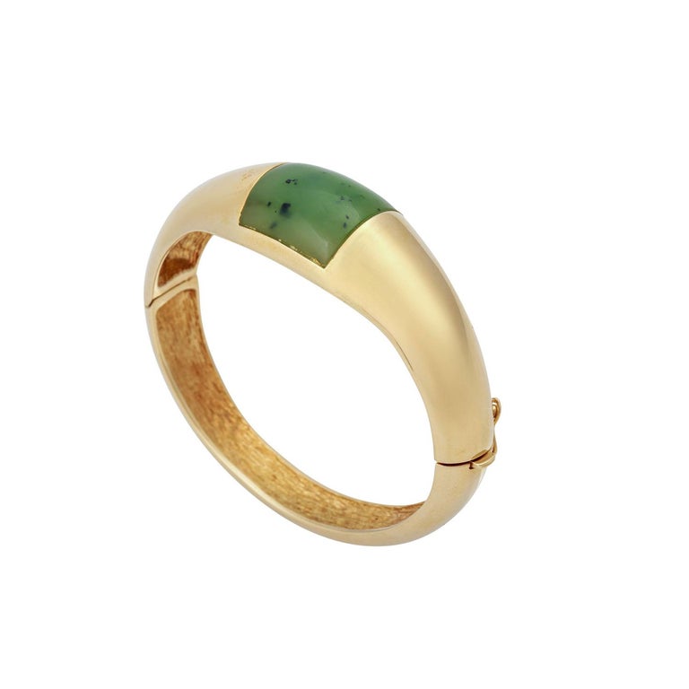 Bangle with Jade For Sale at 1stDibs