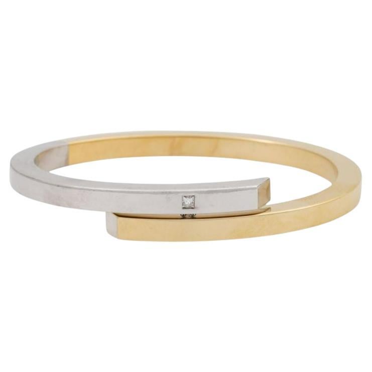 Bangle with Rubies and Princess Cut Diamonds, D4.02ct.T.W, Rubies 2 ...