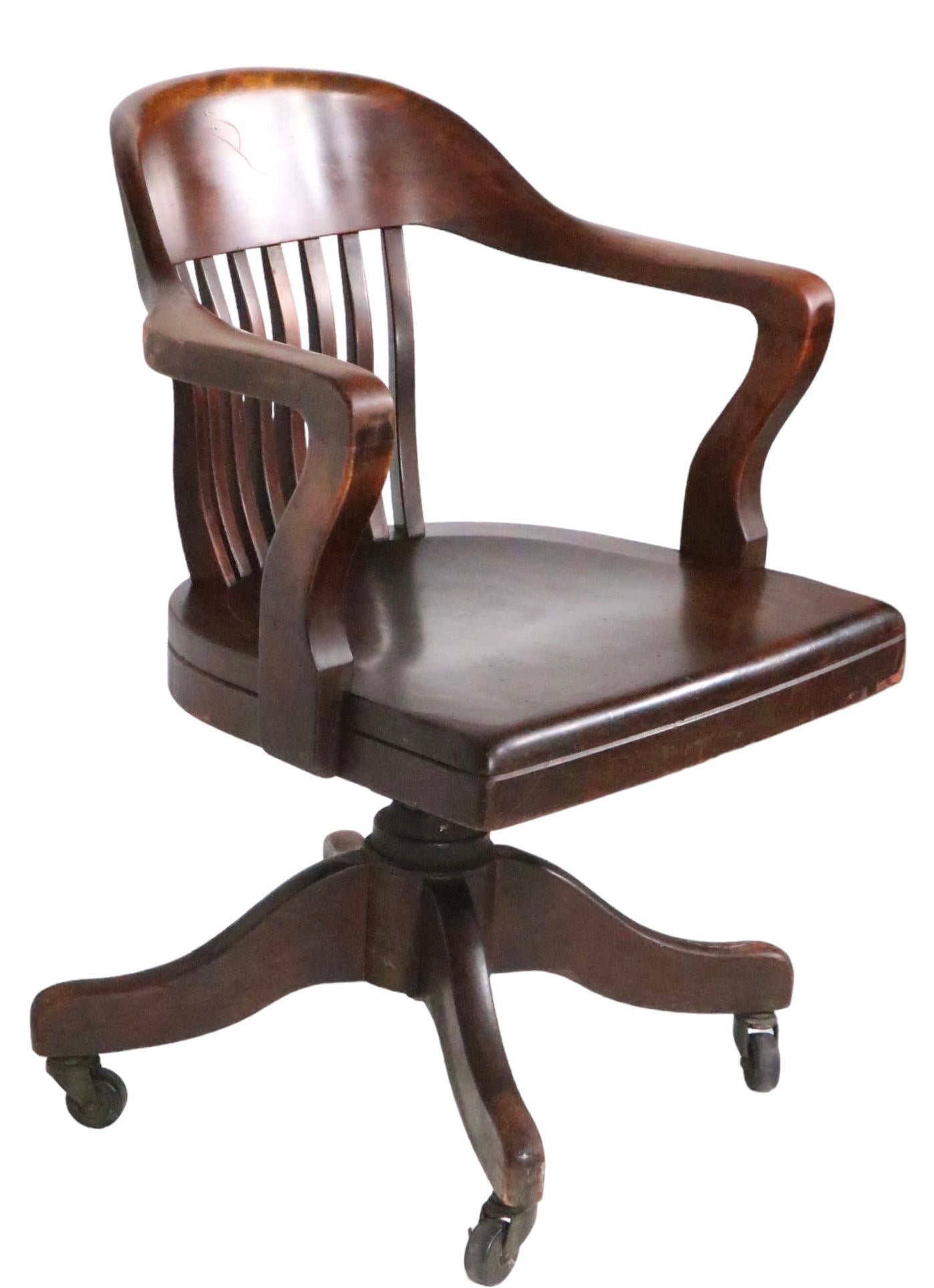 Bank of England Jury Style Swivel Desk Chair by Marble Chair Company c ...