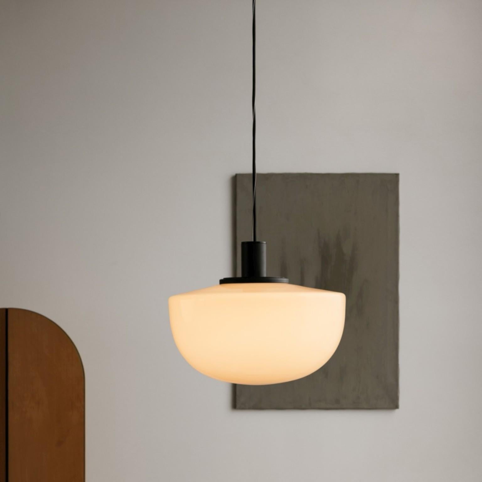 Bank Pendant, Opal Glass by Norm Architects For Sale at 1stDibs