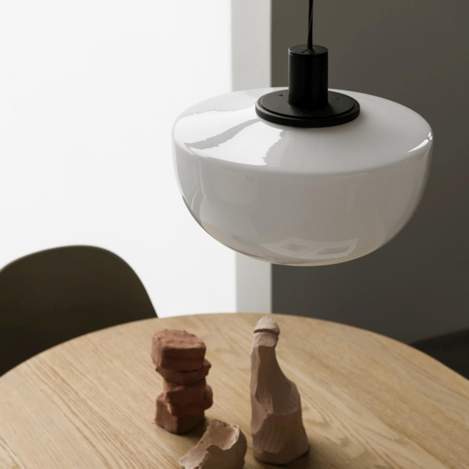 Bank Pendant, Opal Glass by Norm Architects For Sale at 1stDibs