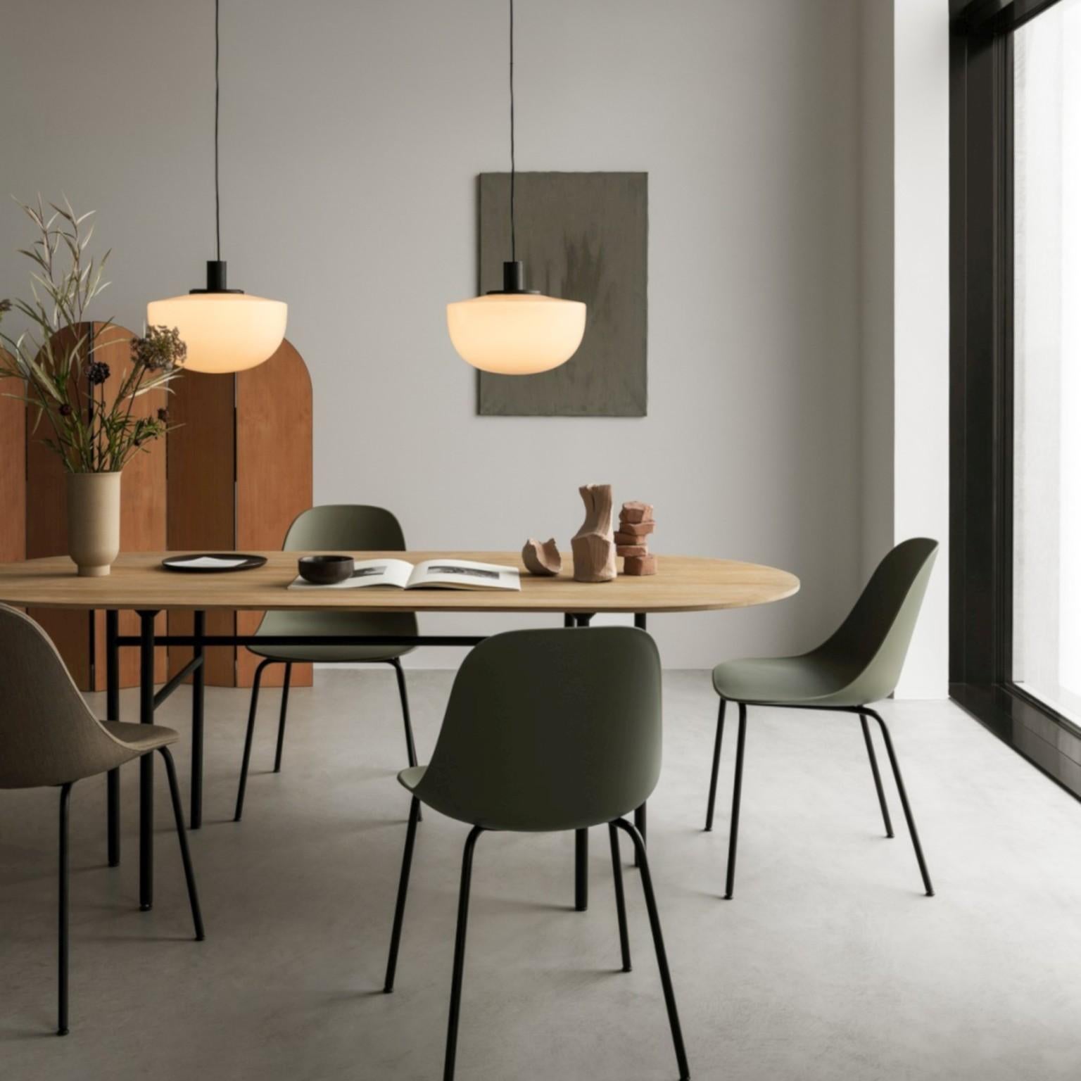 Bank Pendant, Opal Glass by Norm Architects For Sale at 1stDibs