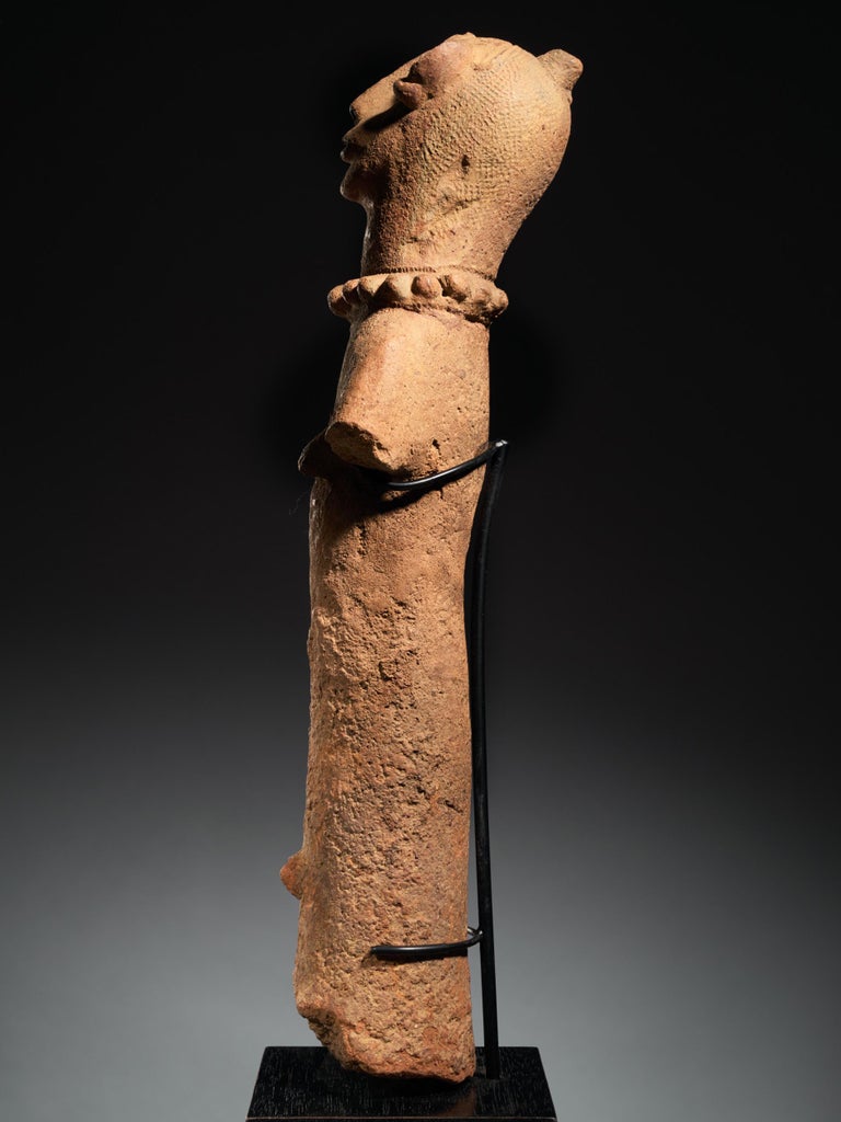 Bankoni People, Mali, Female Terracotta Statue with Beaded Necklace at ...