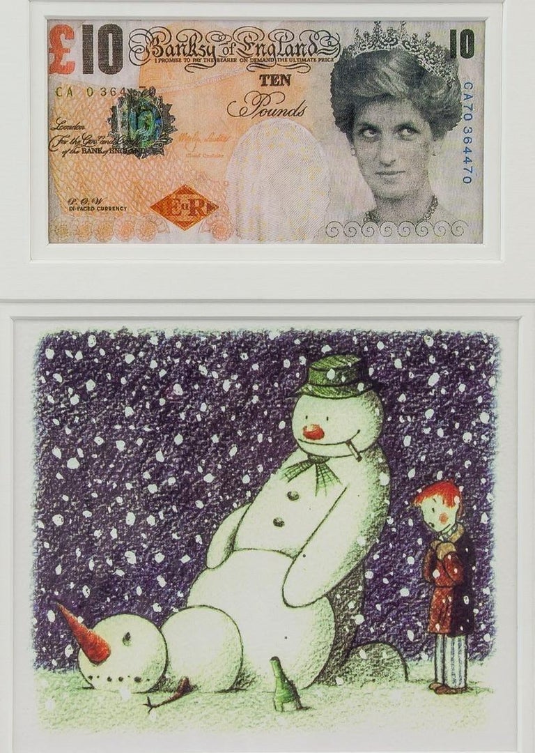 Banksy - Banksy Di-Faced Tenner and Rude Snowman at 1stDibs