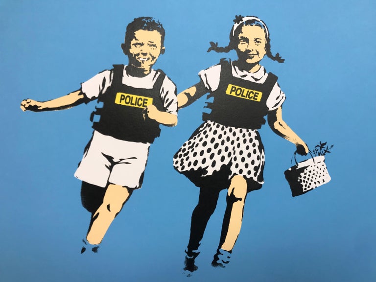 Banksy - "Police Kids" limited edition screenprint by British graffiti ...
