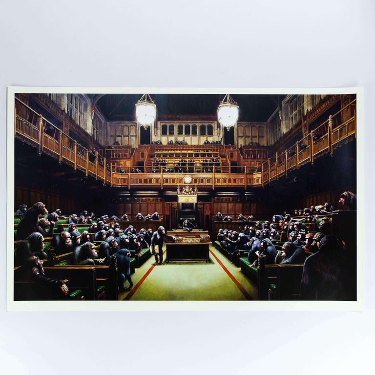 Banksy – „Das Affenparlament“ im Angebot bei 1stDibs
