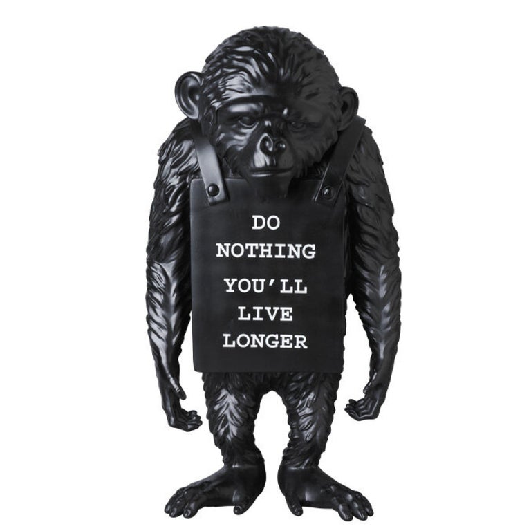 Banksy - MONKEY SIGN (REVERSE) For Sale at 1stDibs