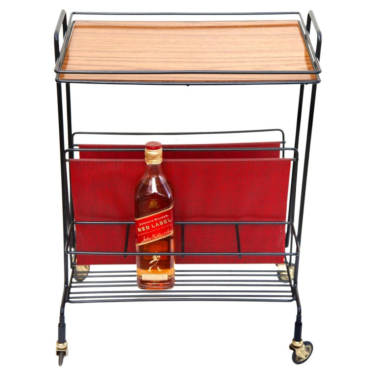 Bar Cart / Magazine Holder by Paul Nagel for JIE Gantofta, Germany ...