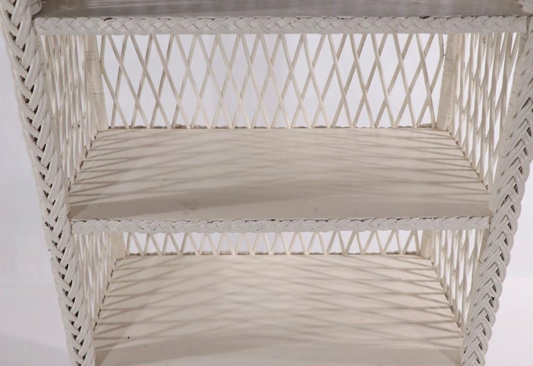 Bar Harbor Wicker Shelf at 1stDibs