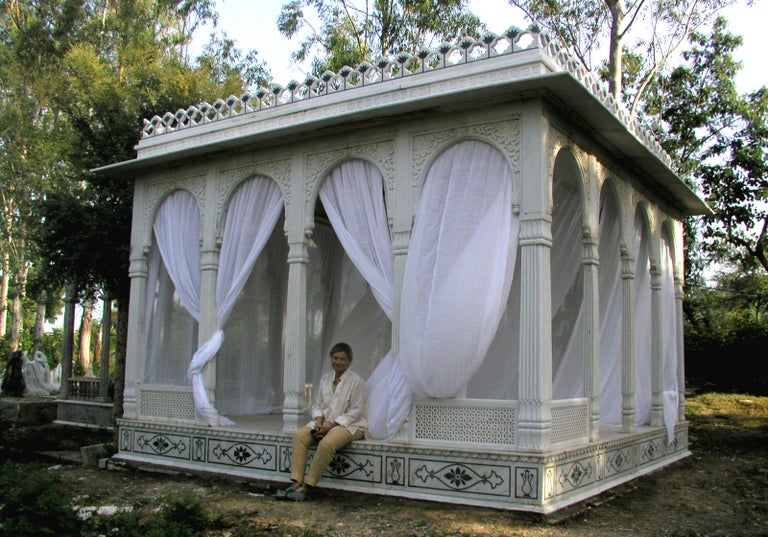 Baradari in White Marble Handcrafted in India For Sale at 1stDibs