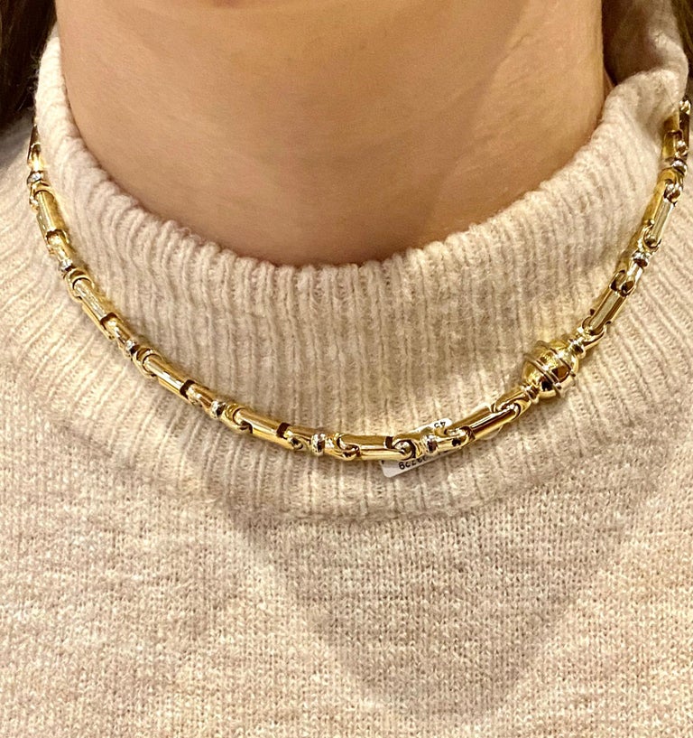 Baraka, Chain, Yellow Gold and White Gold Massieve at 1stDibs | baraka ...