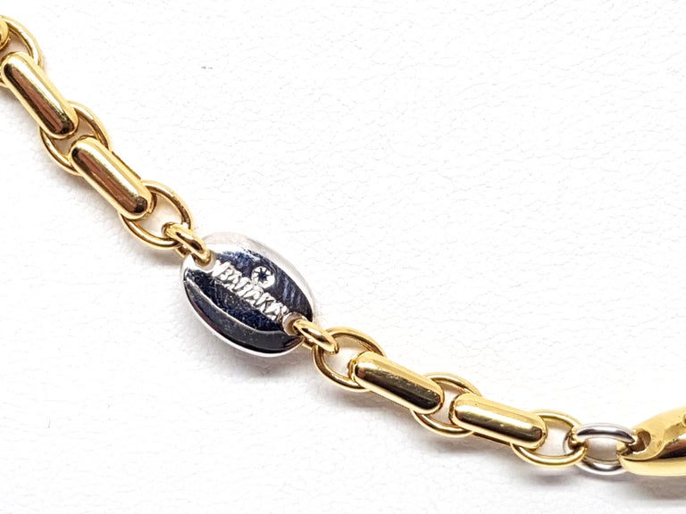 Baraka Yellow White Gold Men’s Chain Necklace For Sale at 1stDibs ...