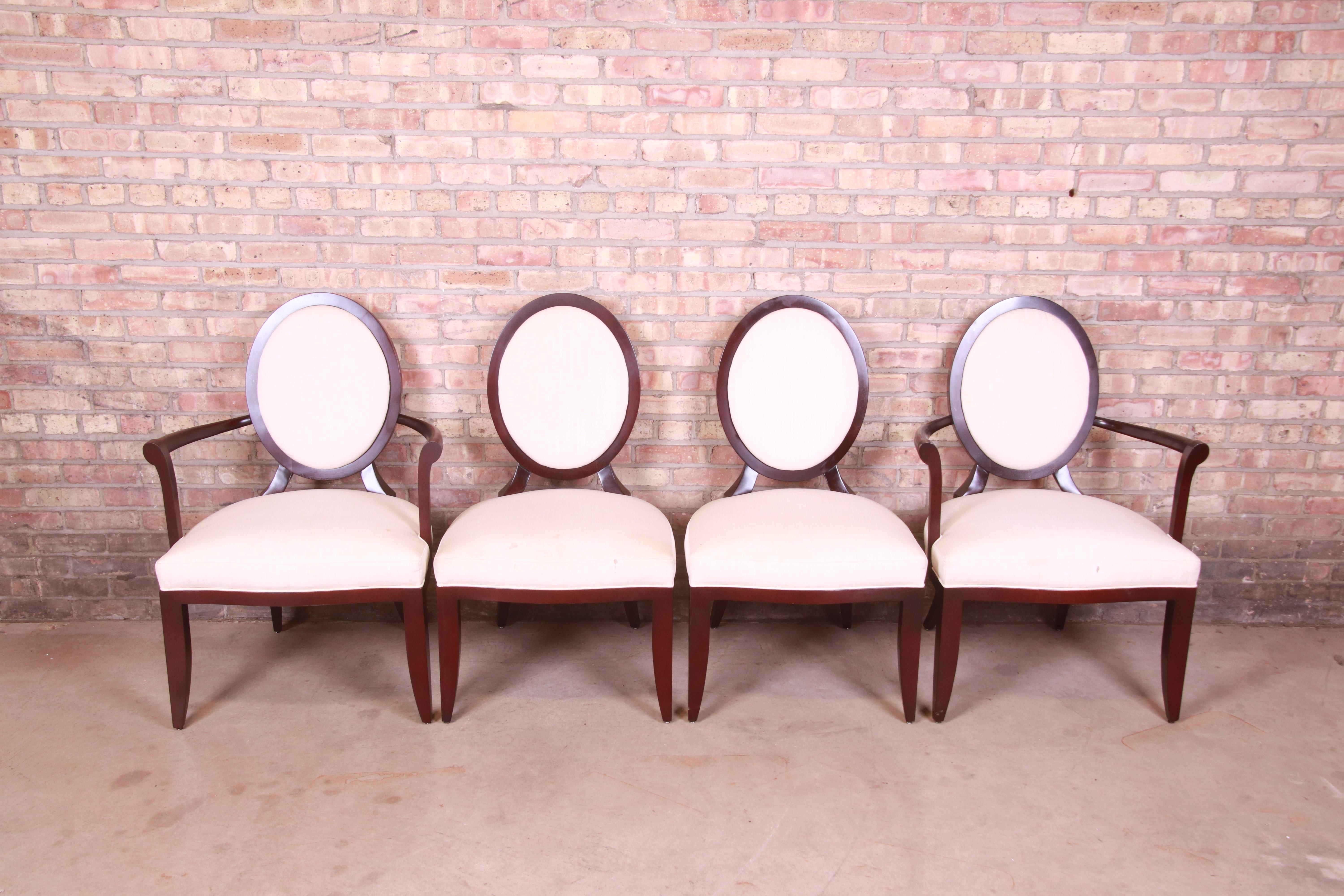 Barbara Barry for Baker Furniture Modern Mahogany and Upholstered ...