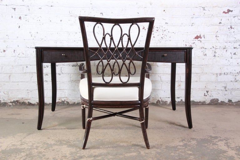 Barbara Barry for McGuire Writing Desk and Chair, Newly Refinished at ...