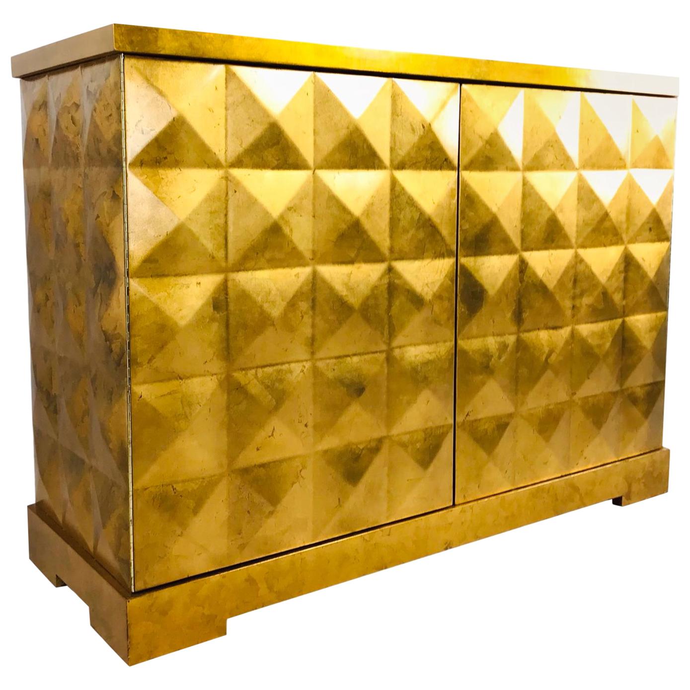 Barbara Barry Gold Leaf Diamond Chest by Baker at 1stDibs | barbara ...