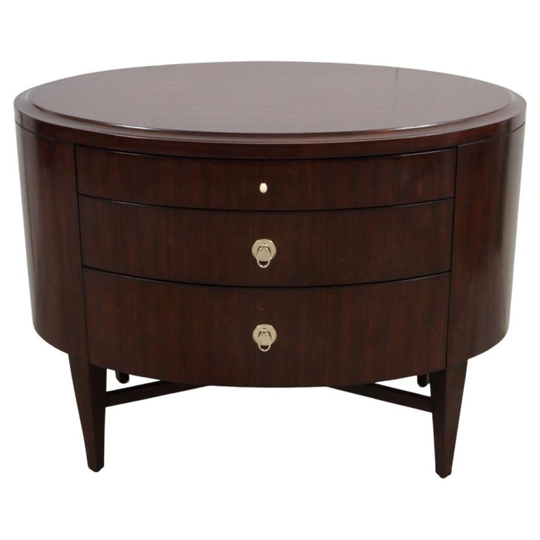 Barbara Barry Style Oval Occasional Table For Sale at 1stDibs
