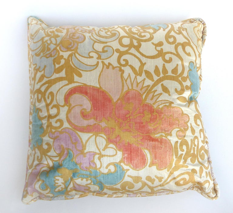 Barbara Beckmann Hand-Printed Silk Pillows, Pairs Available at 1stdibs