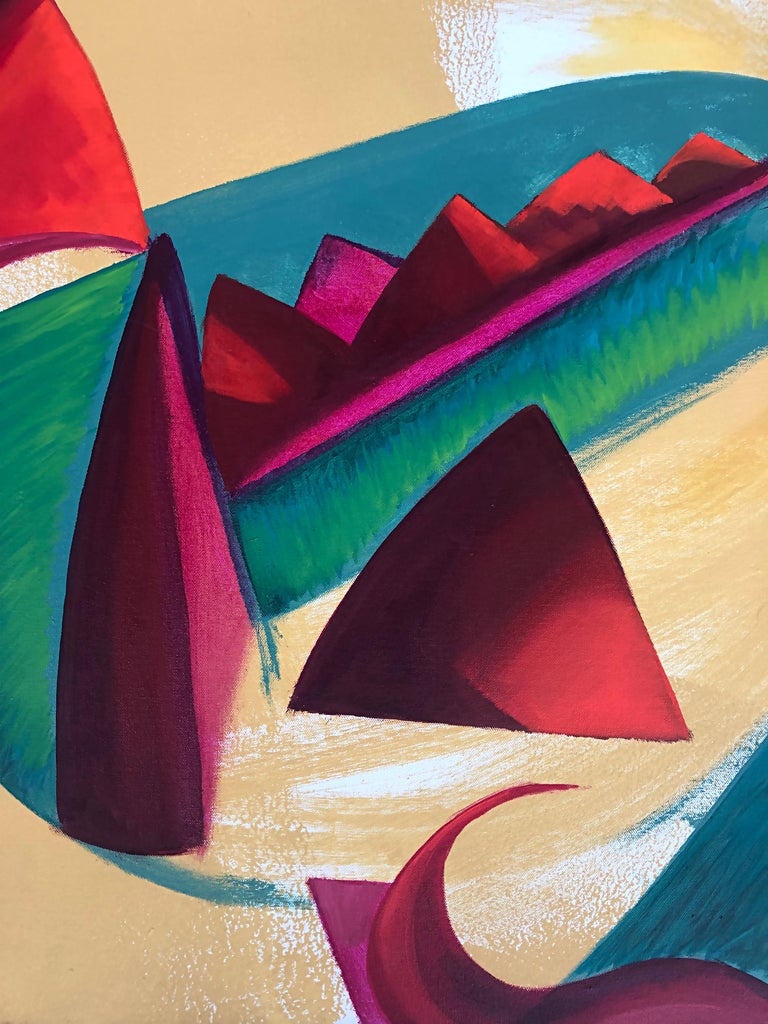 Barbara Beretich Abstract Oil Painting, "Galaxy" Signed 2013 For Sale ...