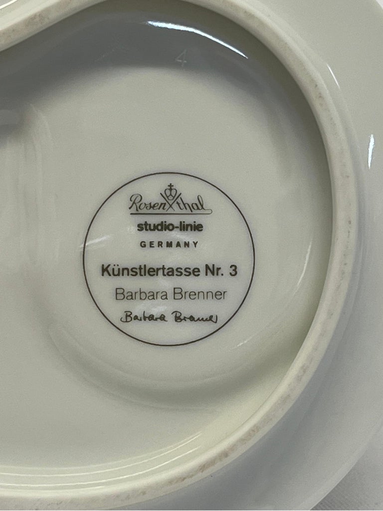 Barbara Brenner Postmodern Art Mug #3 for Rosenthal For Sale at 1stDibs