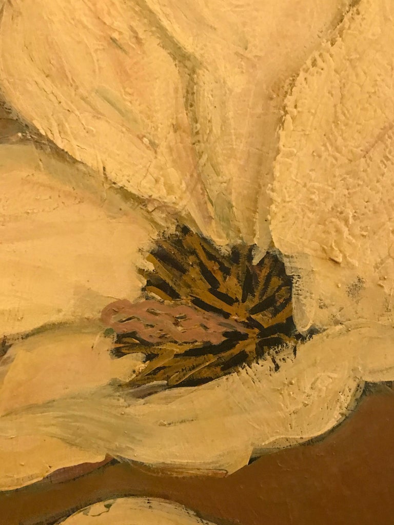 Barbara Dodge Oil Painting of a Flower at 1stDibs