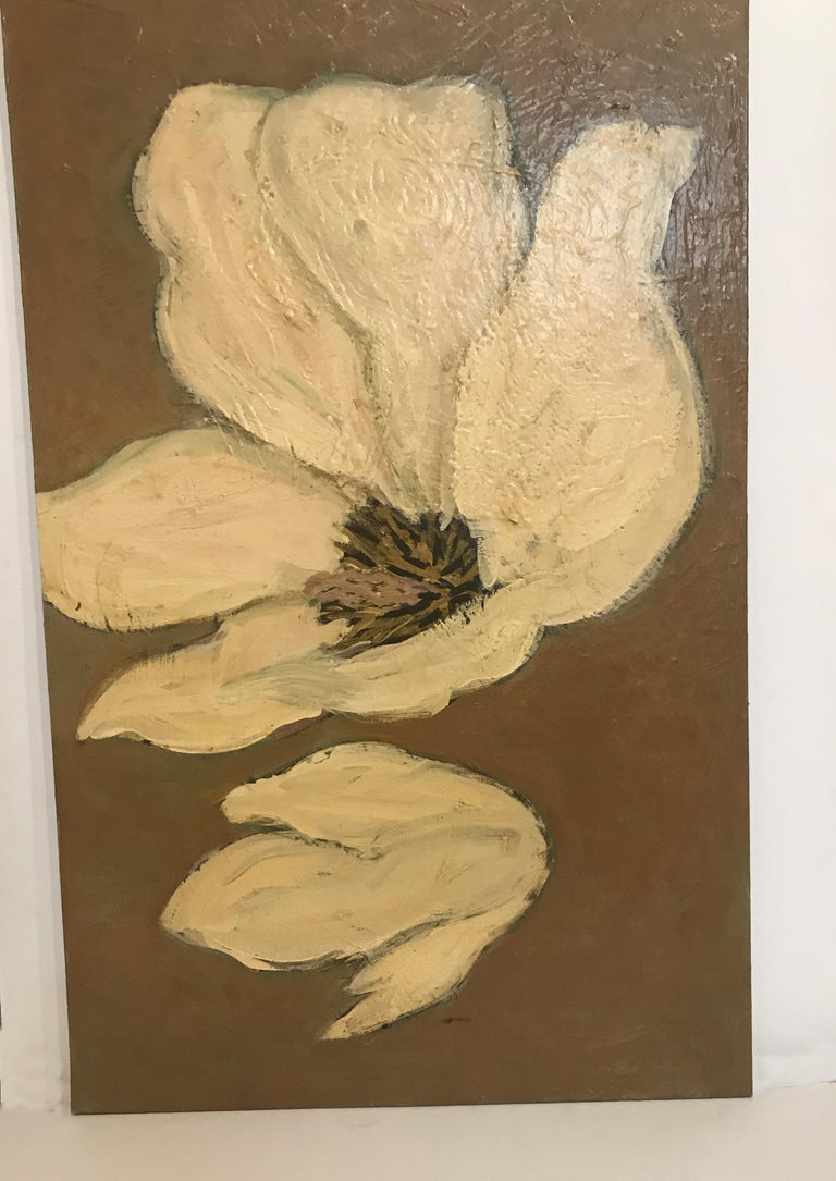 Barbara Dodge Oil Painting of a Flower at 1stDibs