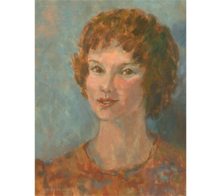 Barbara Doyle - Barbara Doyle (b.1917) - 1978 Oil, Portrait of a Girl ...