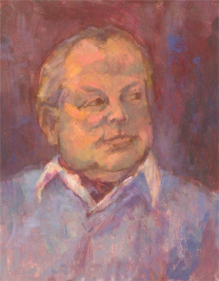 Barbara Doyle - Barbara Doyle (b.1917) - Contemporary Oil, Gentleman in ...