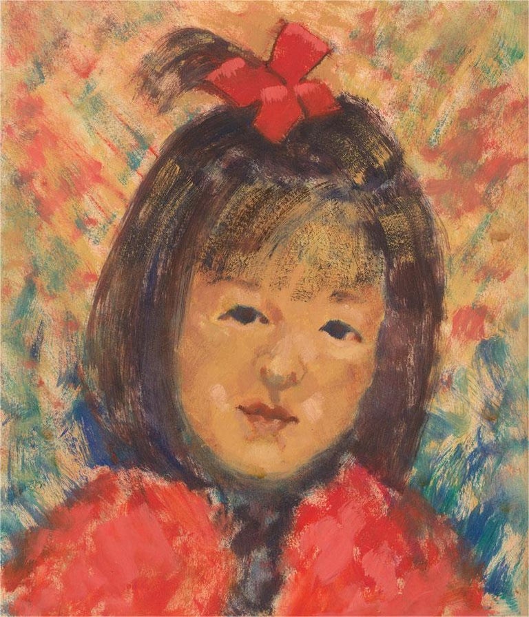 Barbara Doyle - Barbara Doyle (b.1917) - Contemporary Oil, Little Girl ...