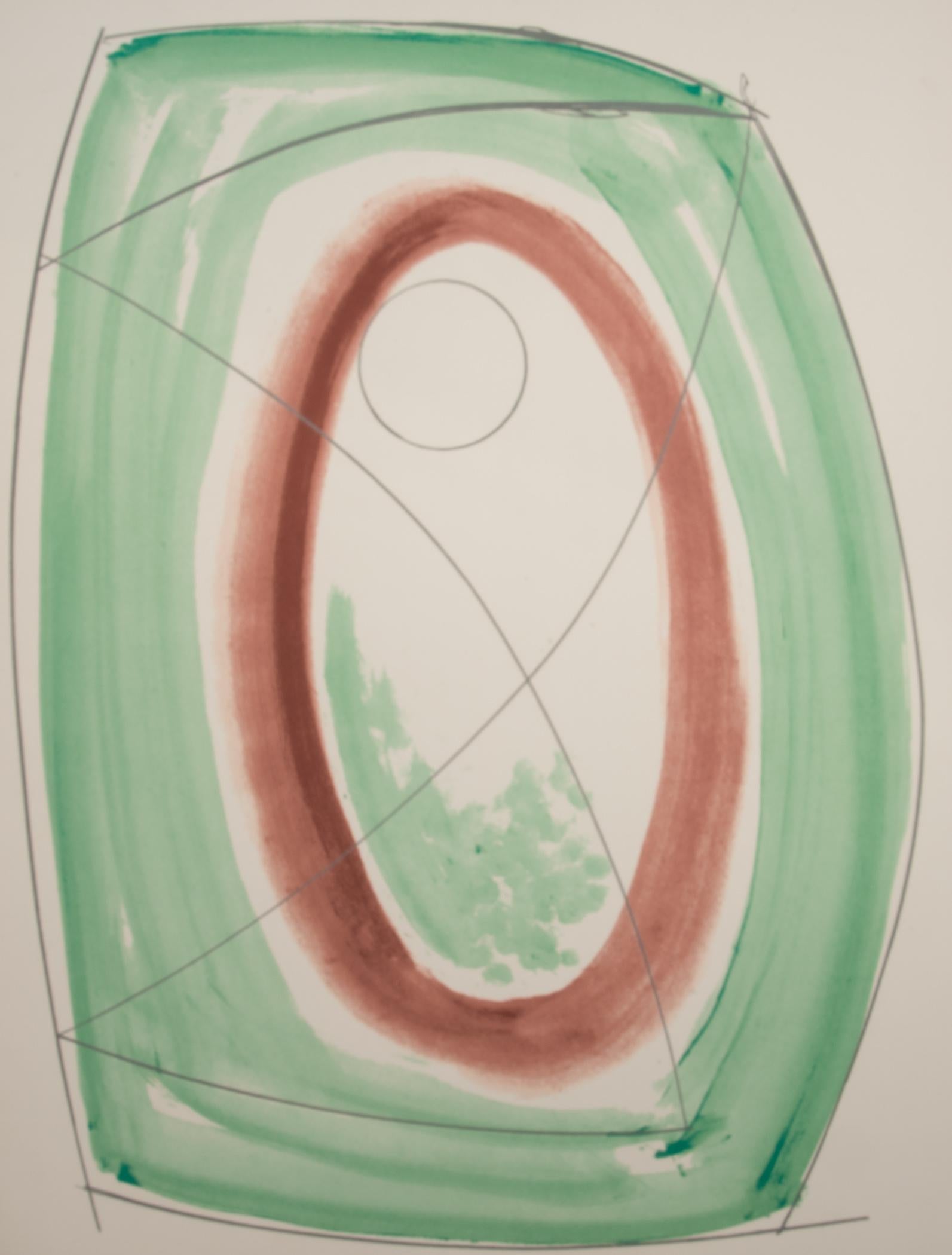 Barbara Hepworth - Forms in a flurry (1970) (signed) For Sale at 1stDibs