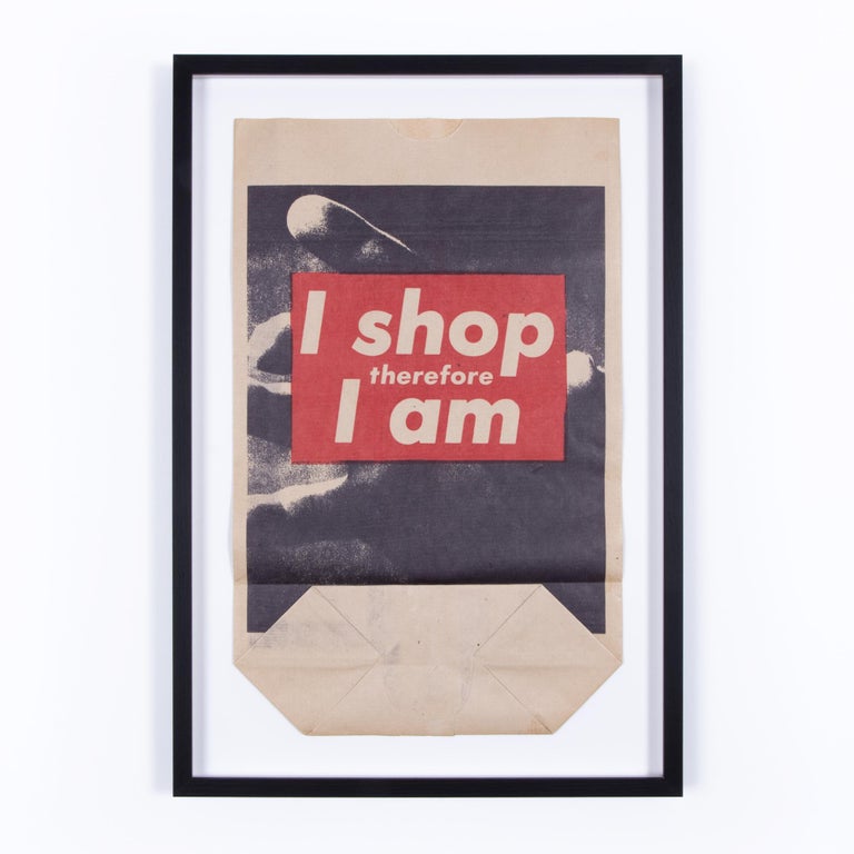 Barbara Kruger - Barbara Kruger, I Shop Therefore I Am - Printed Paper ...
