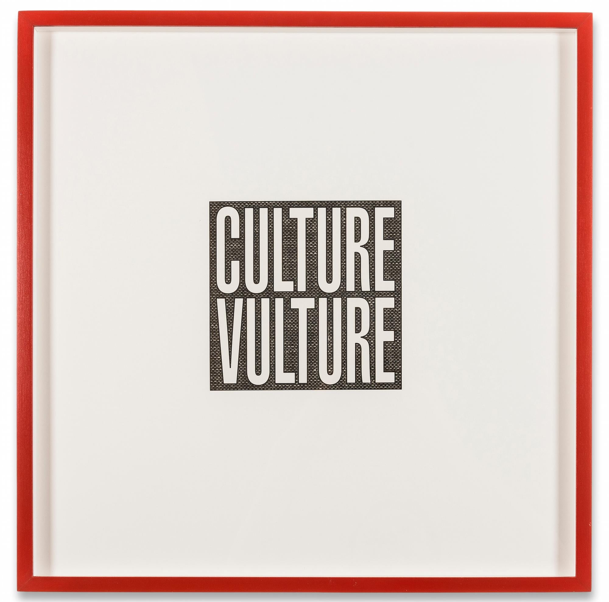Barbara Kruger - Culture Vulture, Print, Archival Pigment, Feminist Art ...