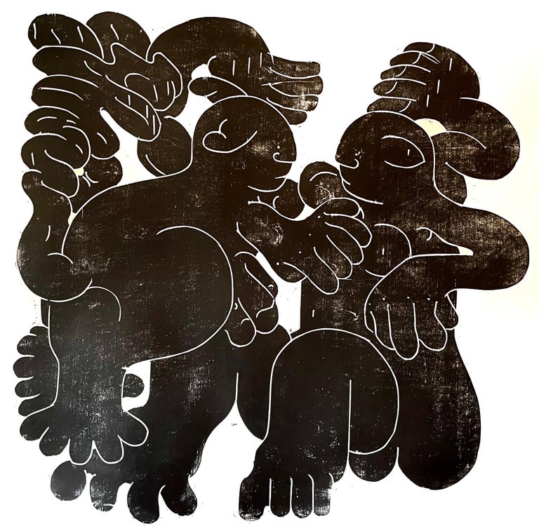 Barbara Kuebel - Night cats/ Nachtkatzen For Sale at 1stDibs