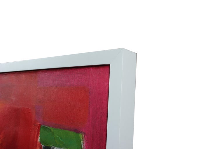 Barbara Lewis - "Golden Square" Large Abstract Expressionist Oil ...