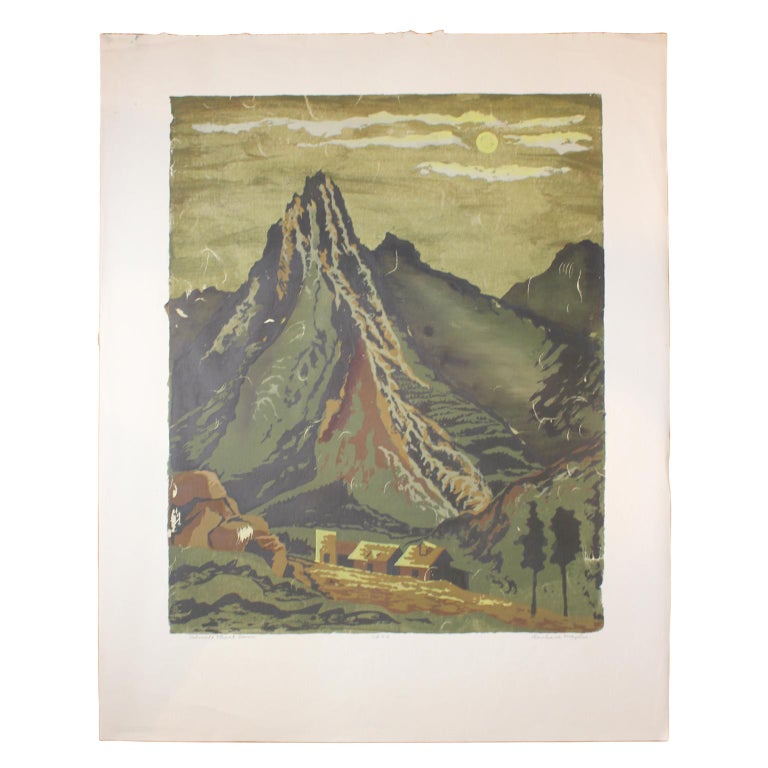 Barbara Maples - "Colorado Ghost Town" Monotonal Landscape at 1stDibs