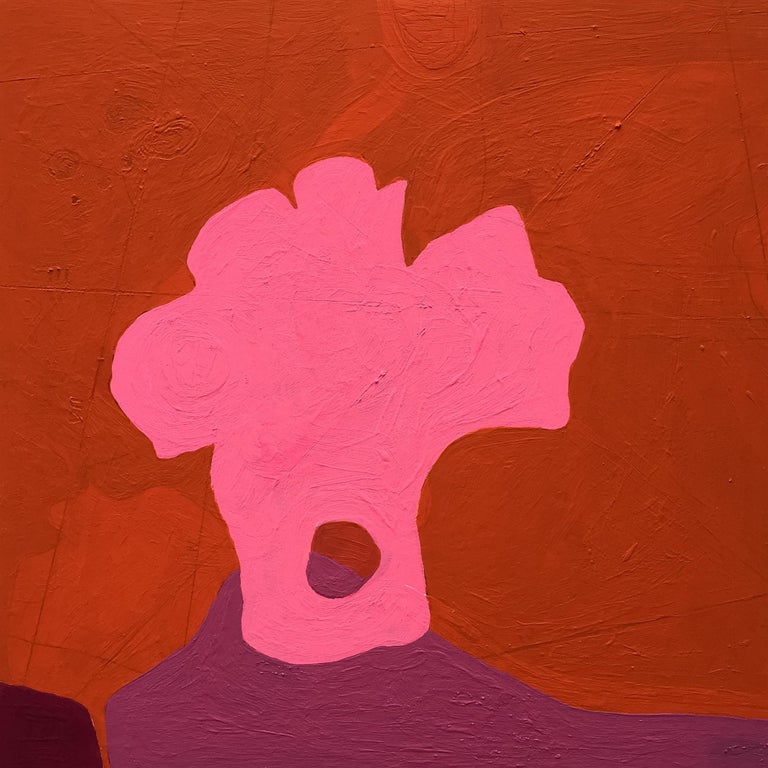 Barbara Marks - Recollection 11 (Stony Creek), red and pink abstract ...