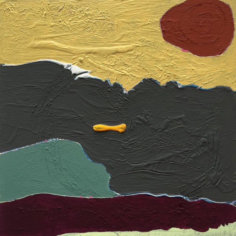 Barbara Marks - Recollection 12 (Stony Creek), earth tone abstract ...