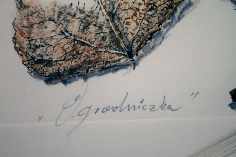 Barbara Rosiak Signed Aquatint Etching 8/30 Art Nouveau Inspired Nude ...