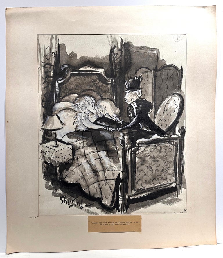 BARBARA SHERMUND - Life Magazine Satirical Society Cartoon Illustration ...